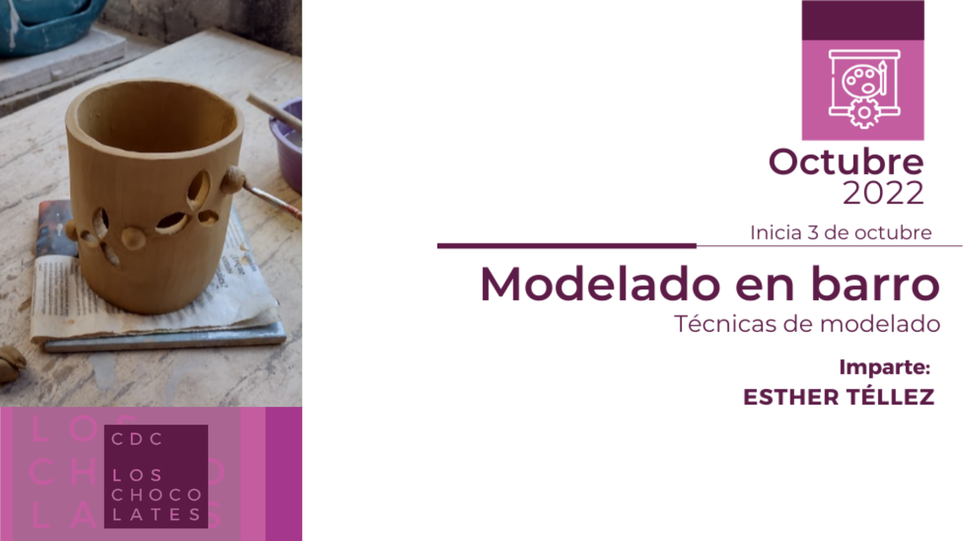 Taller de modelado en barro. Técnicas de modelado