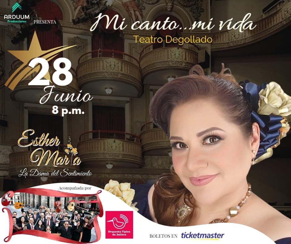 Mi canto…mi vida. Esther María “La Dama del Sentimiento”.