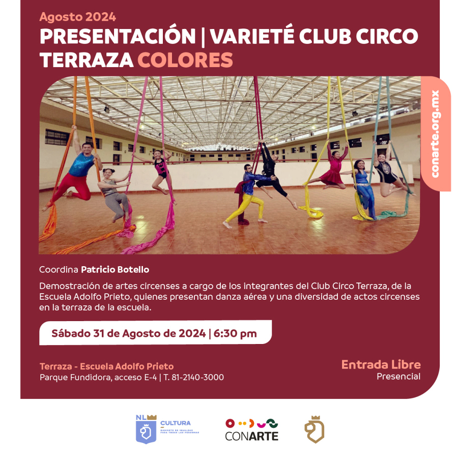 Varieté club circo terraza colores