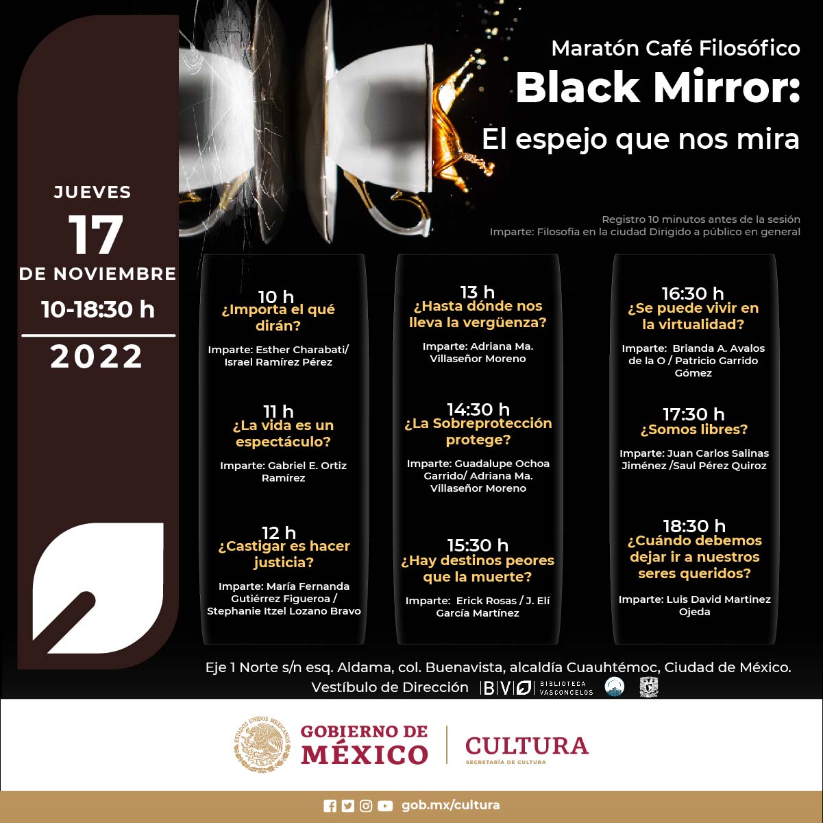 Maratón de Café Filosófico "Black Mirror".