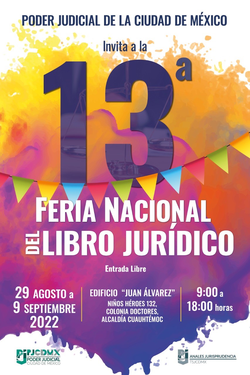 Poder Judicial De La Ciudad De México Invita A La 13a Feria Nacional