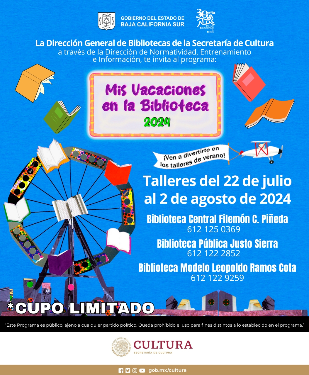 Mis Vacaciones en la Biblioteca 2024, Biblioteca Filemón C. Piñeda