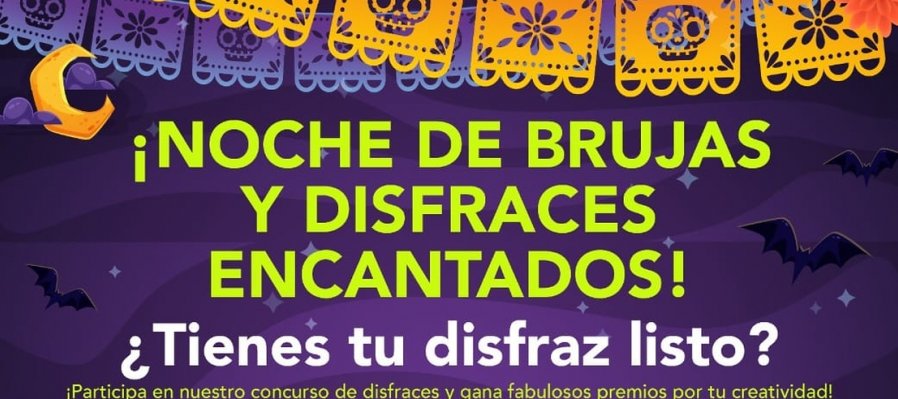 ¡Noche de brujas y disfraces encantados!