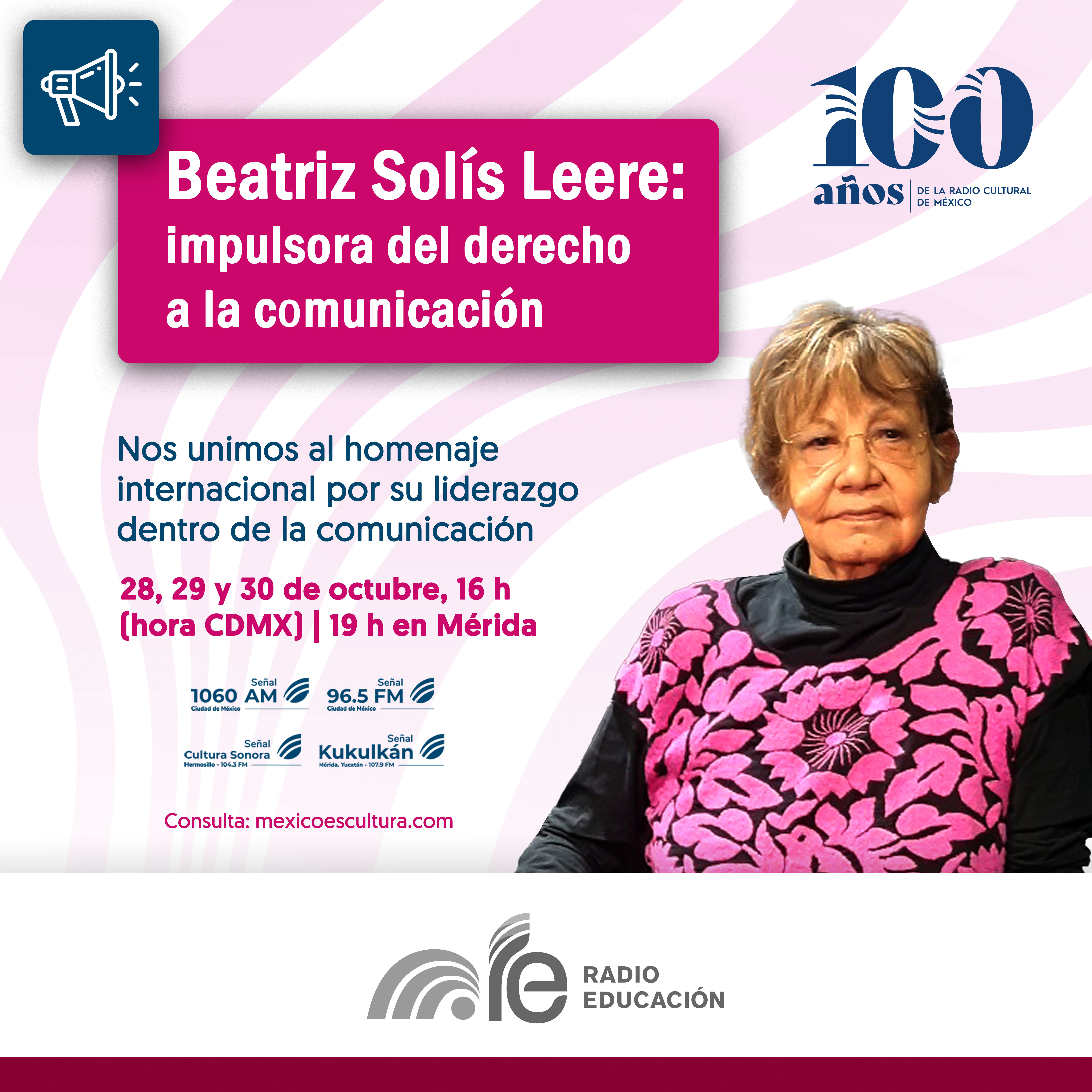 Beatriz Solís Leree: impulsora del derecho a la comunicación. Programa 1